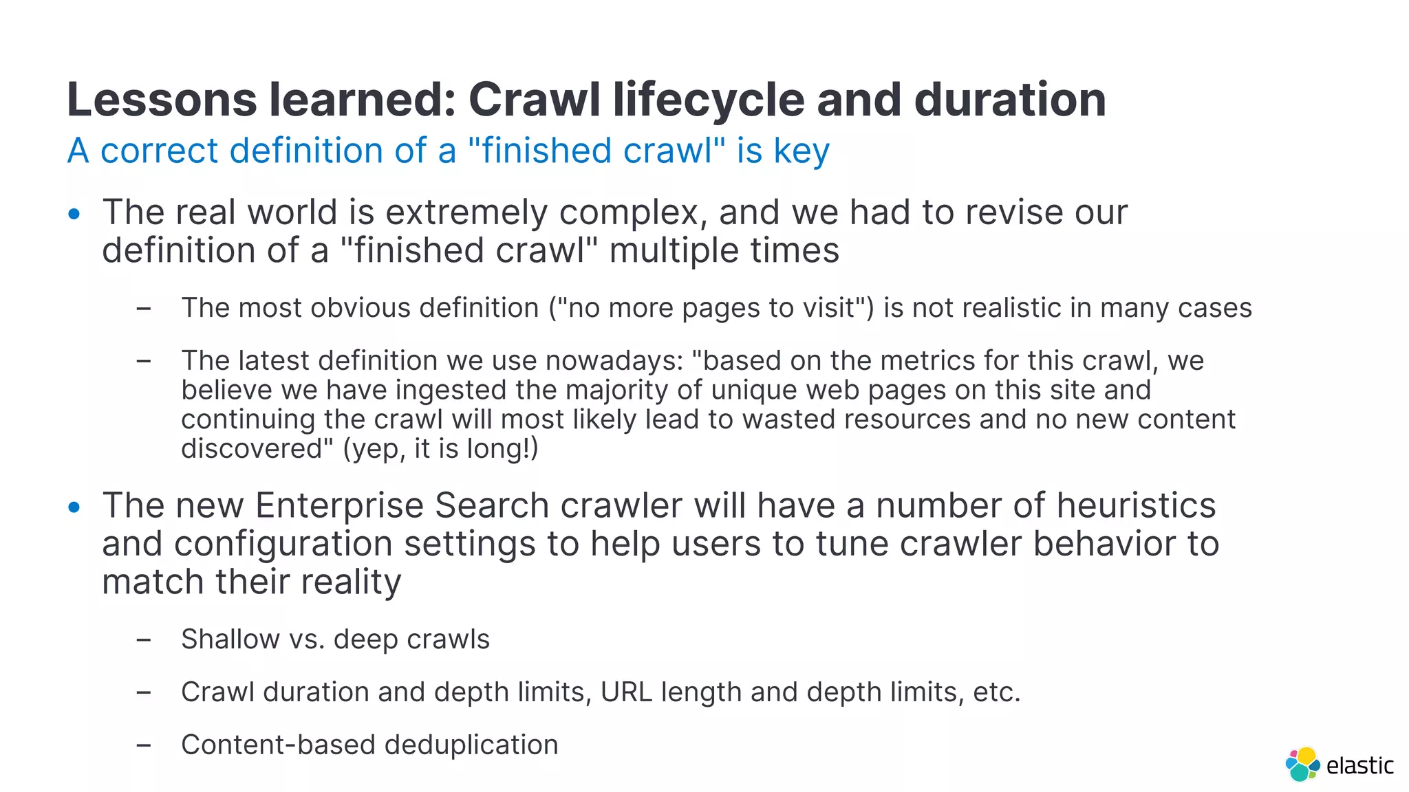 Sprinting to a crawl: Building an effective web crawler