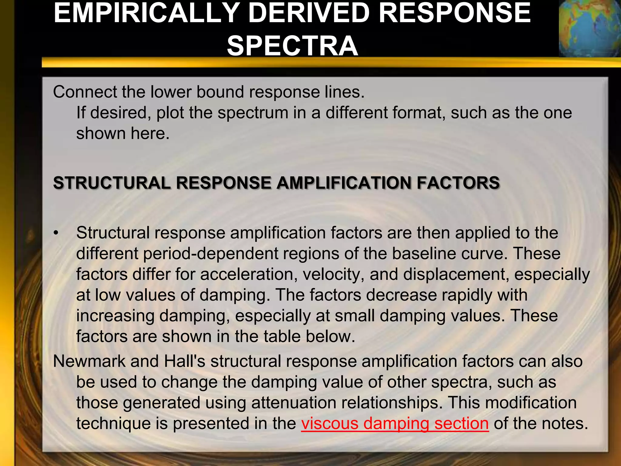 Elastic response spectra | PPT