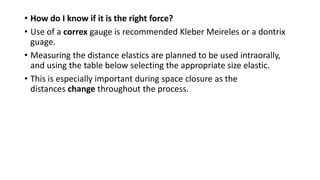 Elastics in Orthodontics -part I | PPTX