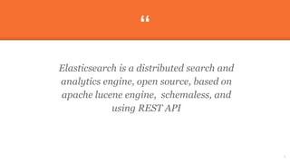Introduction to elasticsearch | PPT