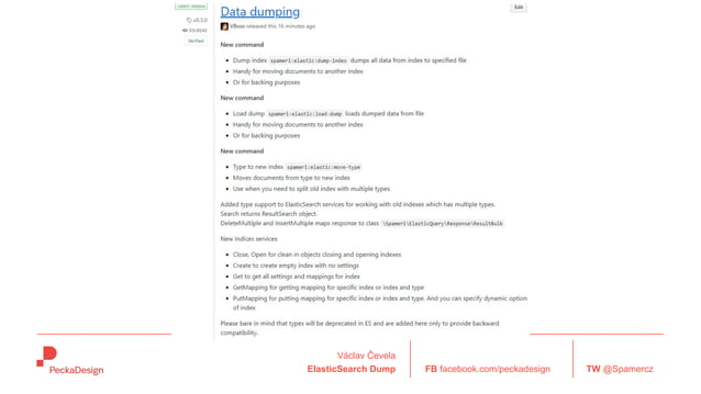 ElasticSearch Dump | PPT