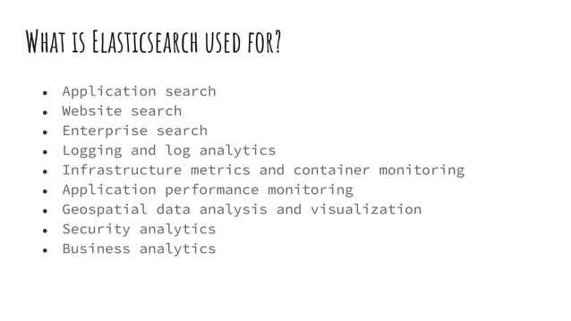 Elasticsearch | PDF | Databases | Computer Software and Applications