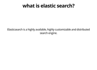 ElasticSearch Getting Started | PDF
