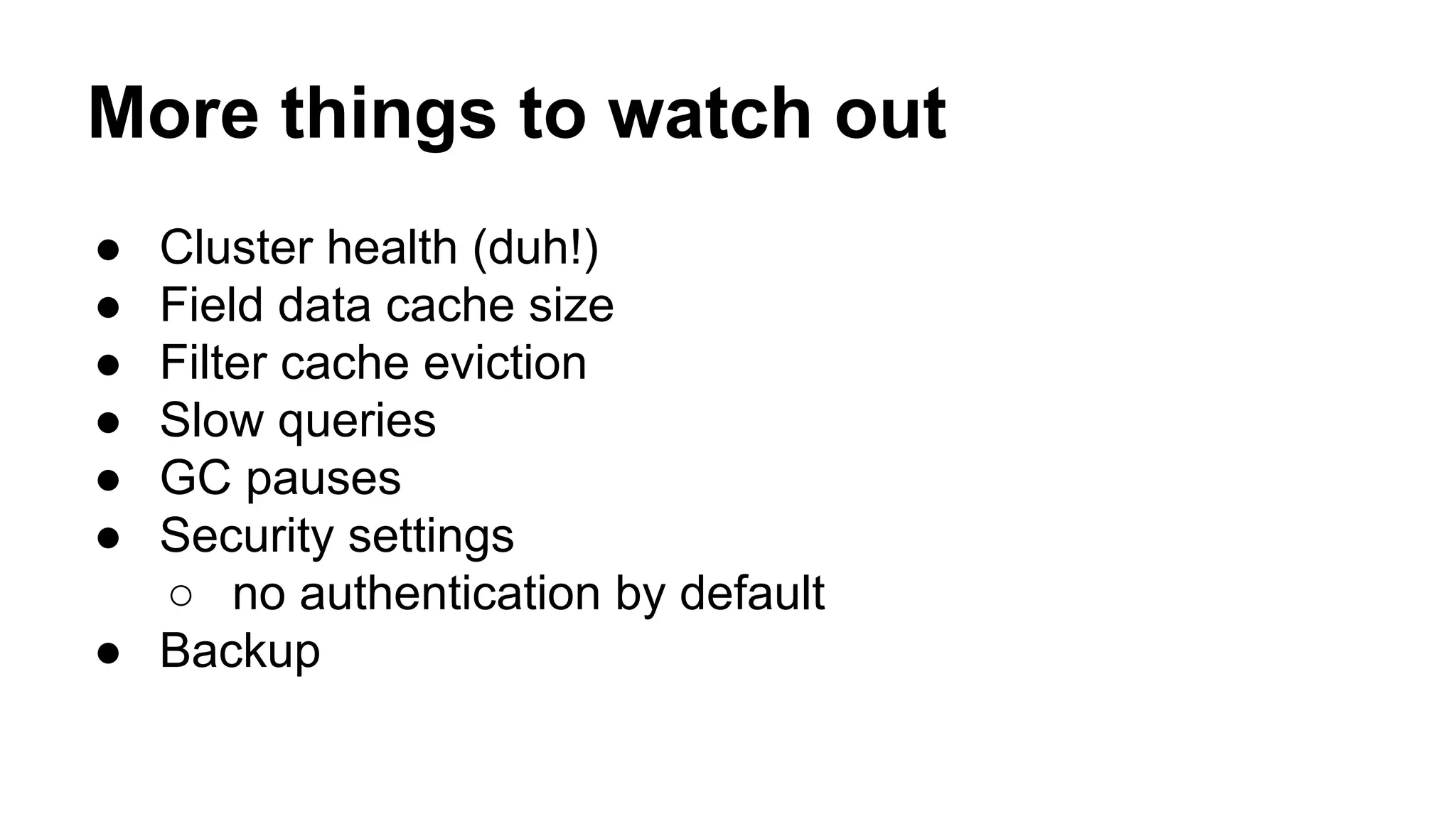 Elasticsearch 101 - Cluster setup and tuning | PDF | Databases | Computer Software and Applications