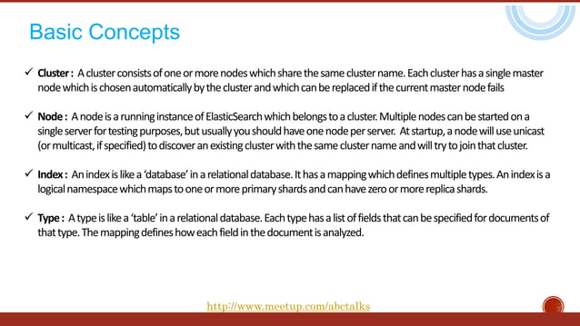 Elastic search overview | PPTX | Databases | Computer Software and Applications