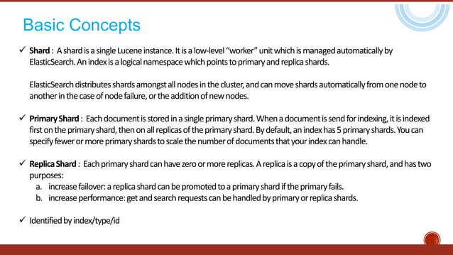 Elastic search overview | PPTX | Databases | Computer Software and Applications