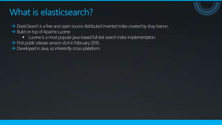 ElasticSearch Basic Introduction | PPTX