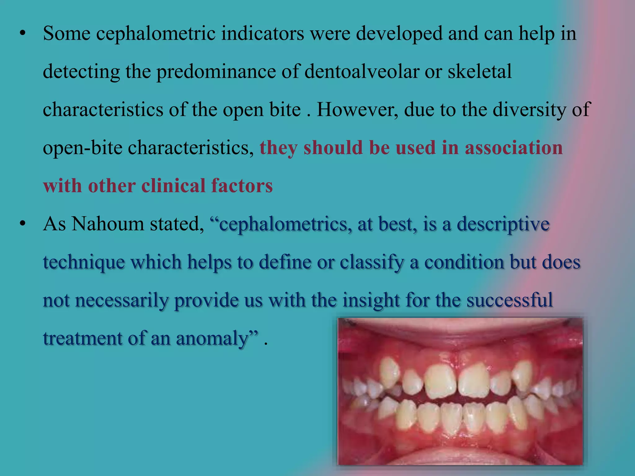 Elastics for open bite treatment | PPTX