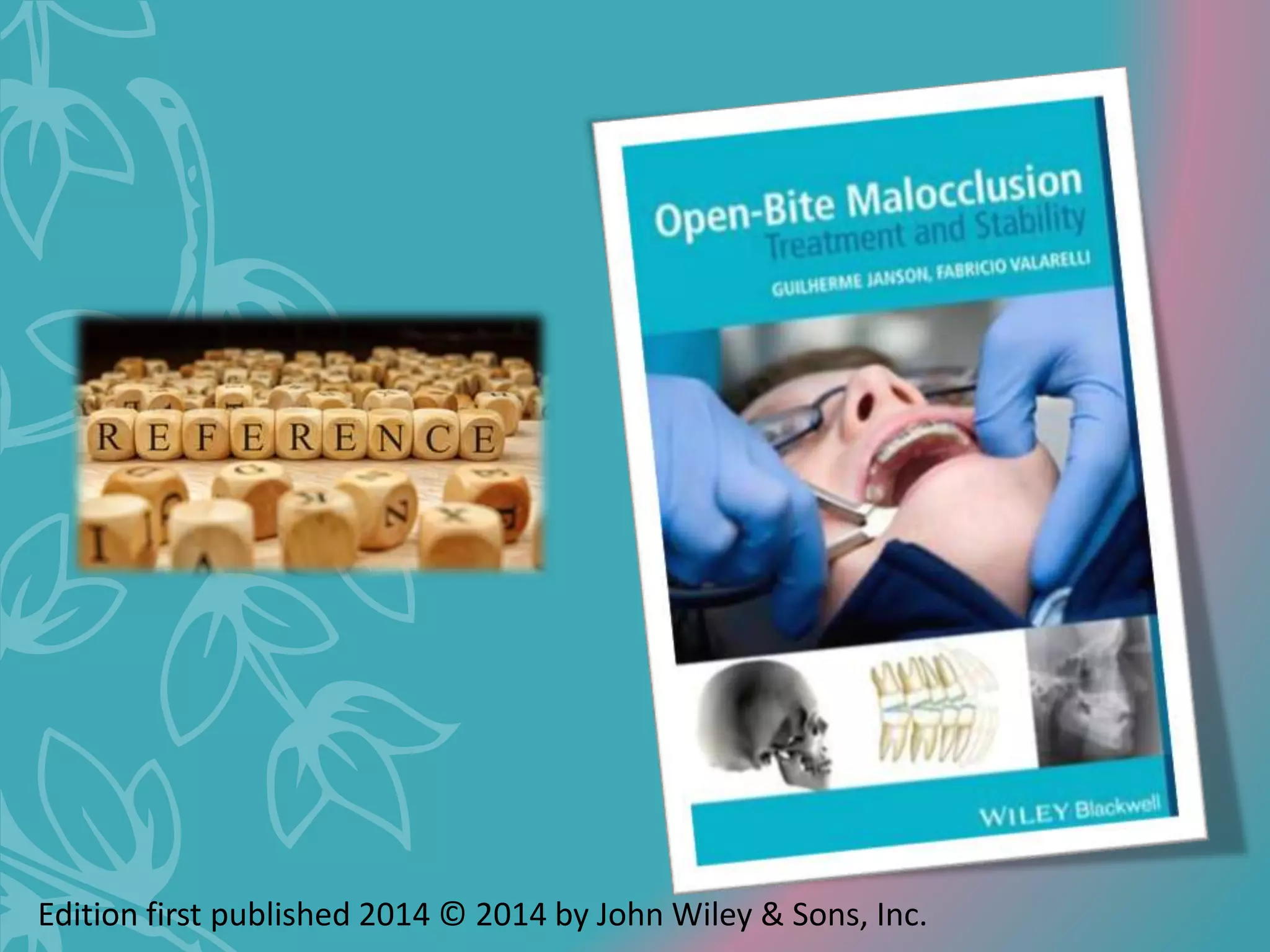 Elastics for open bite treatment | PPTX