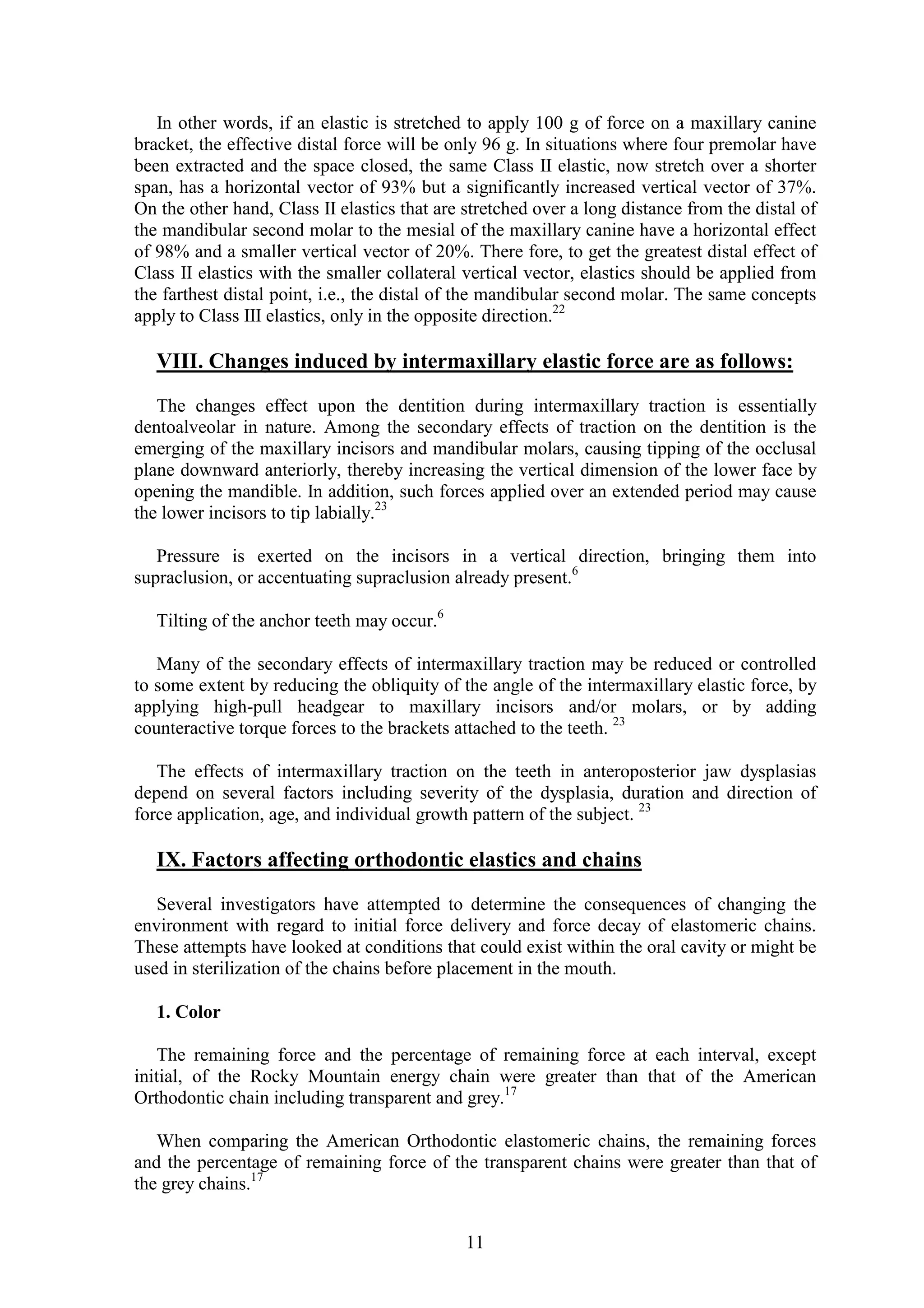 Elastics in orthodontics | PDF