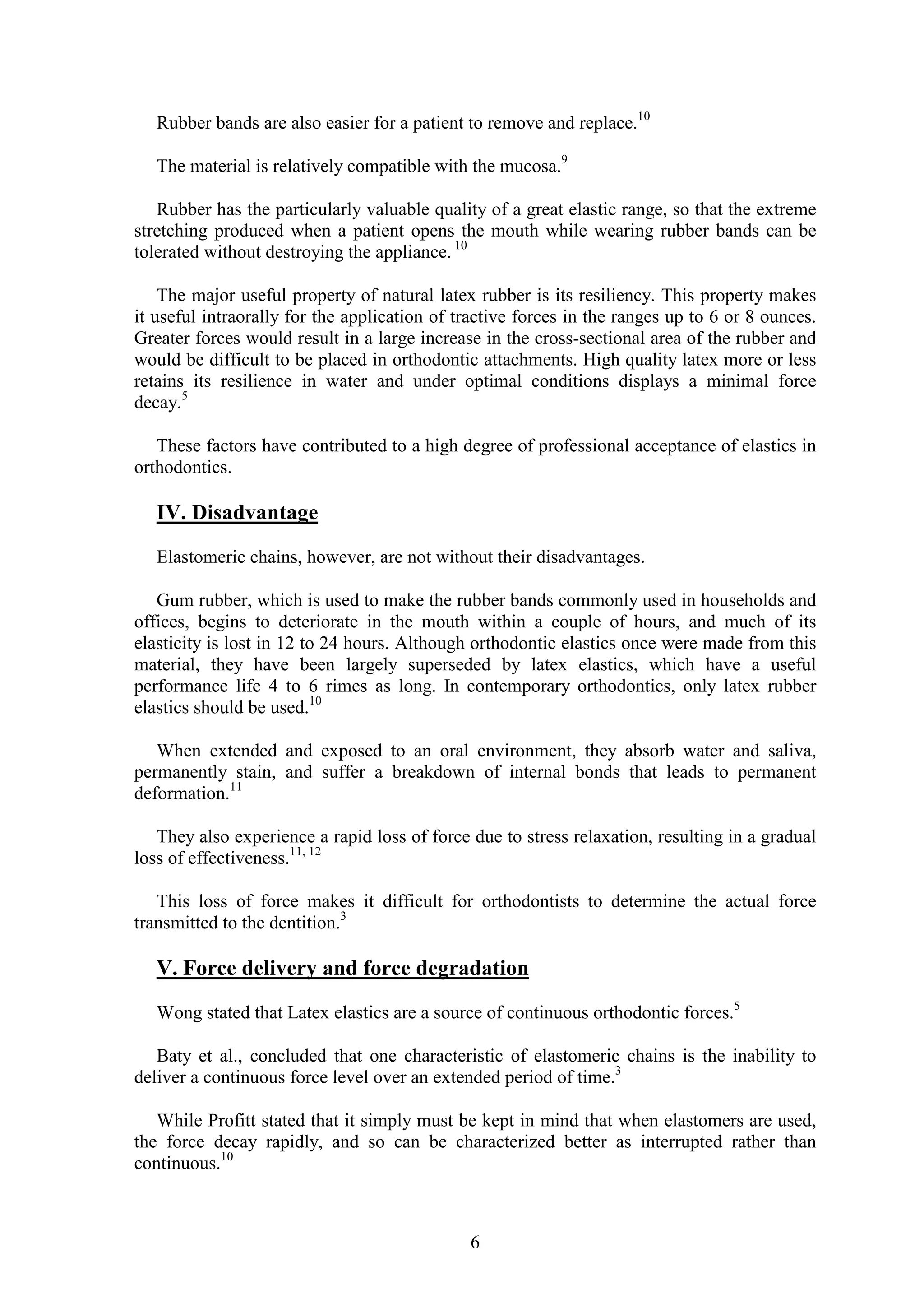 Elastics in orthodontics | PDF