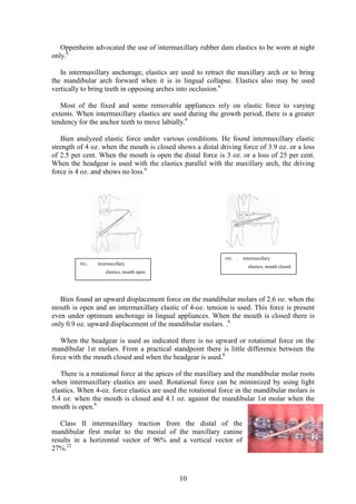 Elastics in orthodontics | PDF