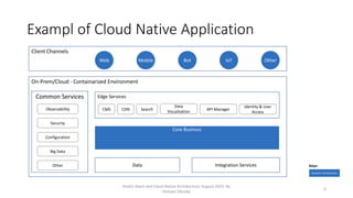 Elastic stack and cloud native architecture | PPTX