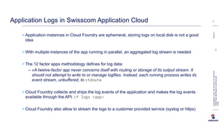 Elastic Stack @ Swisscom Application Cloud | PPT