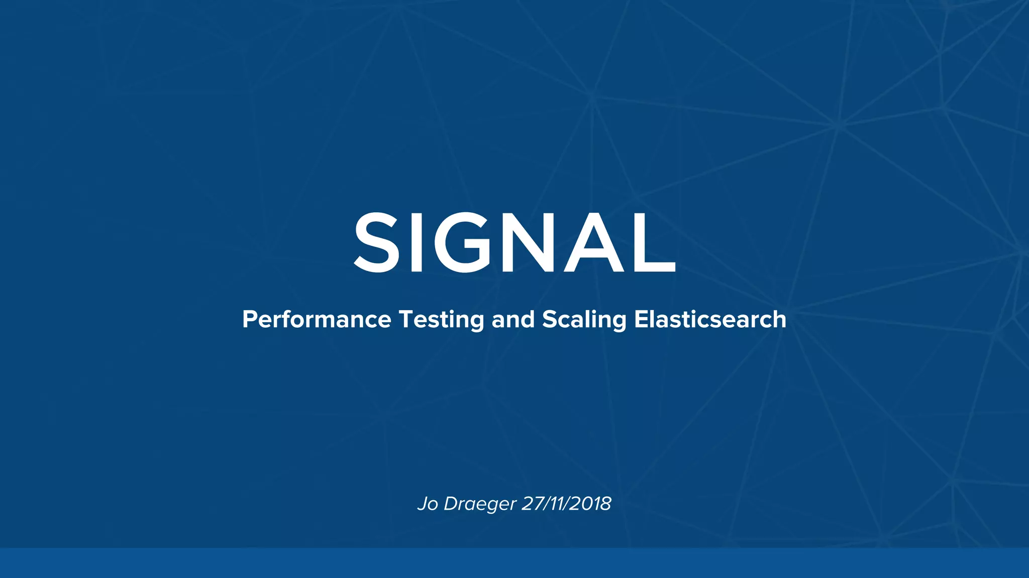Elasticsearch Performance Testing And Scaling Signal Ppt 7089