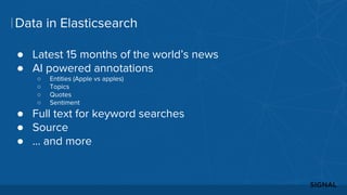 Elasticsearch Performance Testing and Scaling @ Signal | PDF