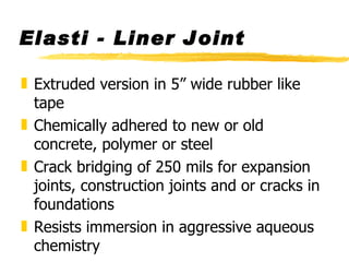 Elasti Liner "Ultimate Containment Liner" | PPT