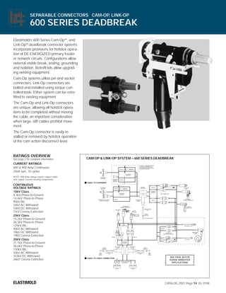 Elastimold Connectors - Loadbreak & Deadbreak Elbow & Bolted Tee ...