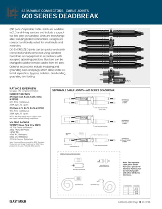 Elastimold Connectors - Loadbreak & Deadbreak Elbow & Bolted Tee ...