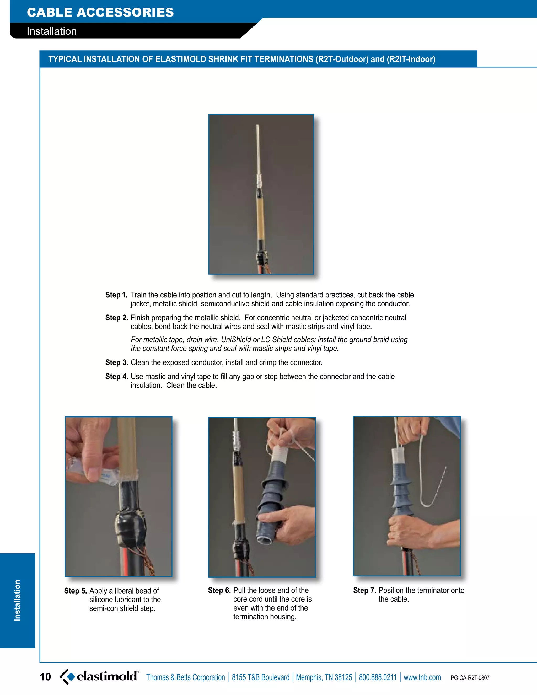 Elastimold Shrink Fit Cable Terminations - Elastimold Ranger 2 | PDF