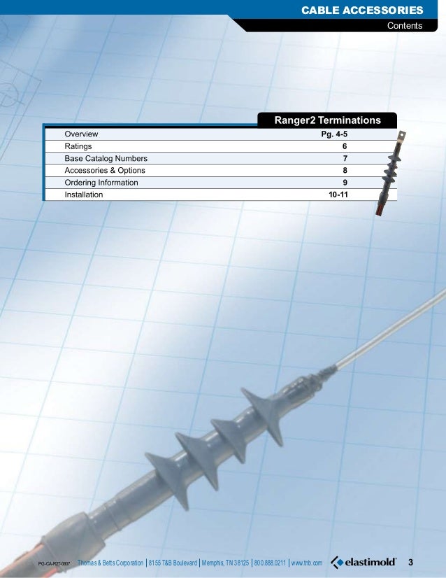 Elastimold Shrink Fit Cable Terminations - Elastimold Ranger 2