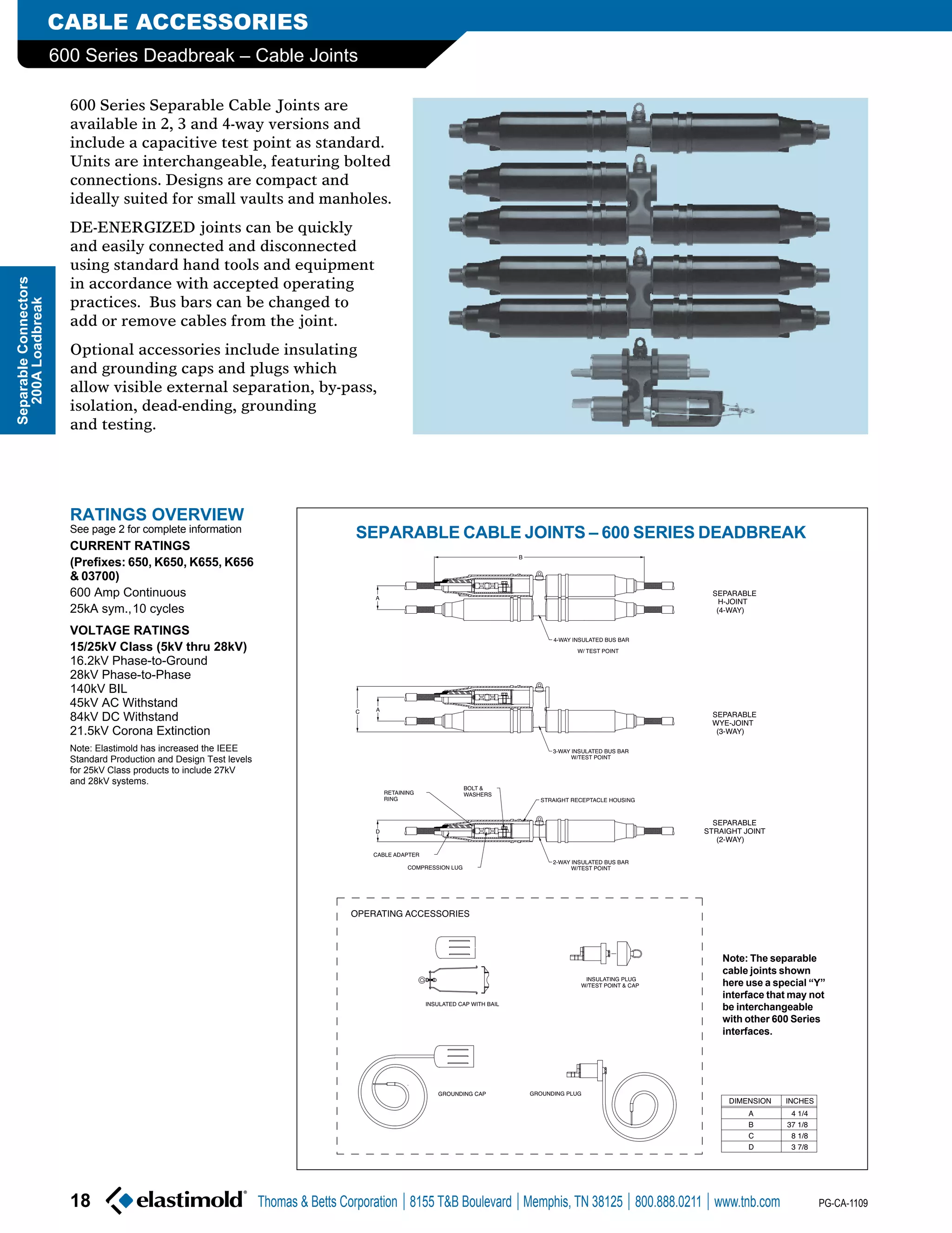 Elastimold - HV High Voltage Joints, Terminations, Loadbreak ...