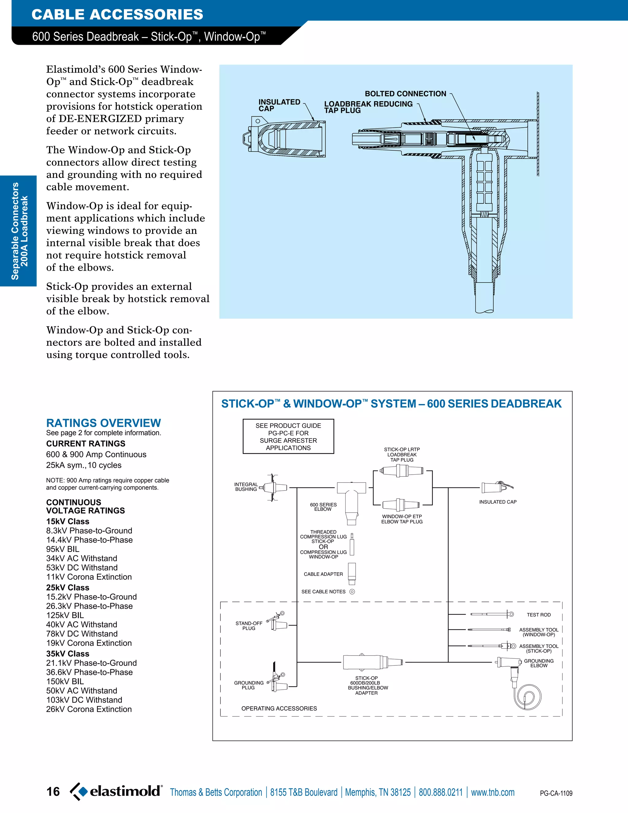 Elastimold Connectors Loadbreak & Deadbreak, Cable Joints & Cable ...