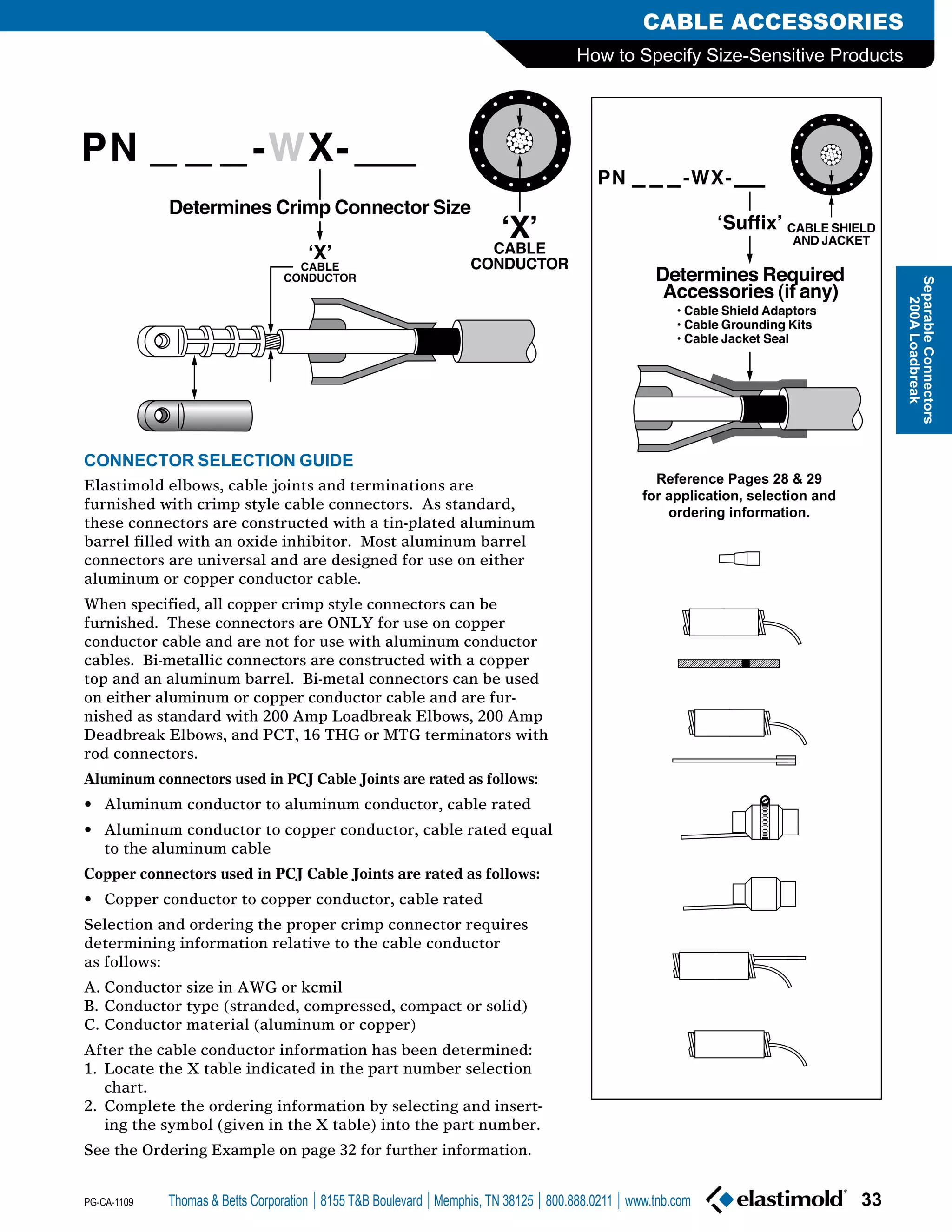 Elastimold Connectors Loadbreak & Deadbreak, Cable Joints & Cable ...