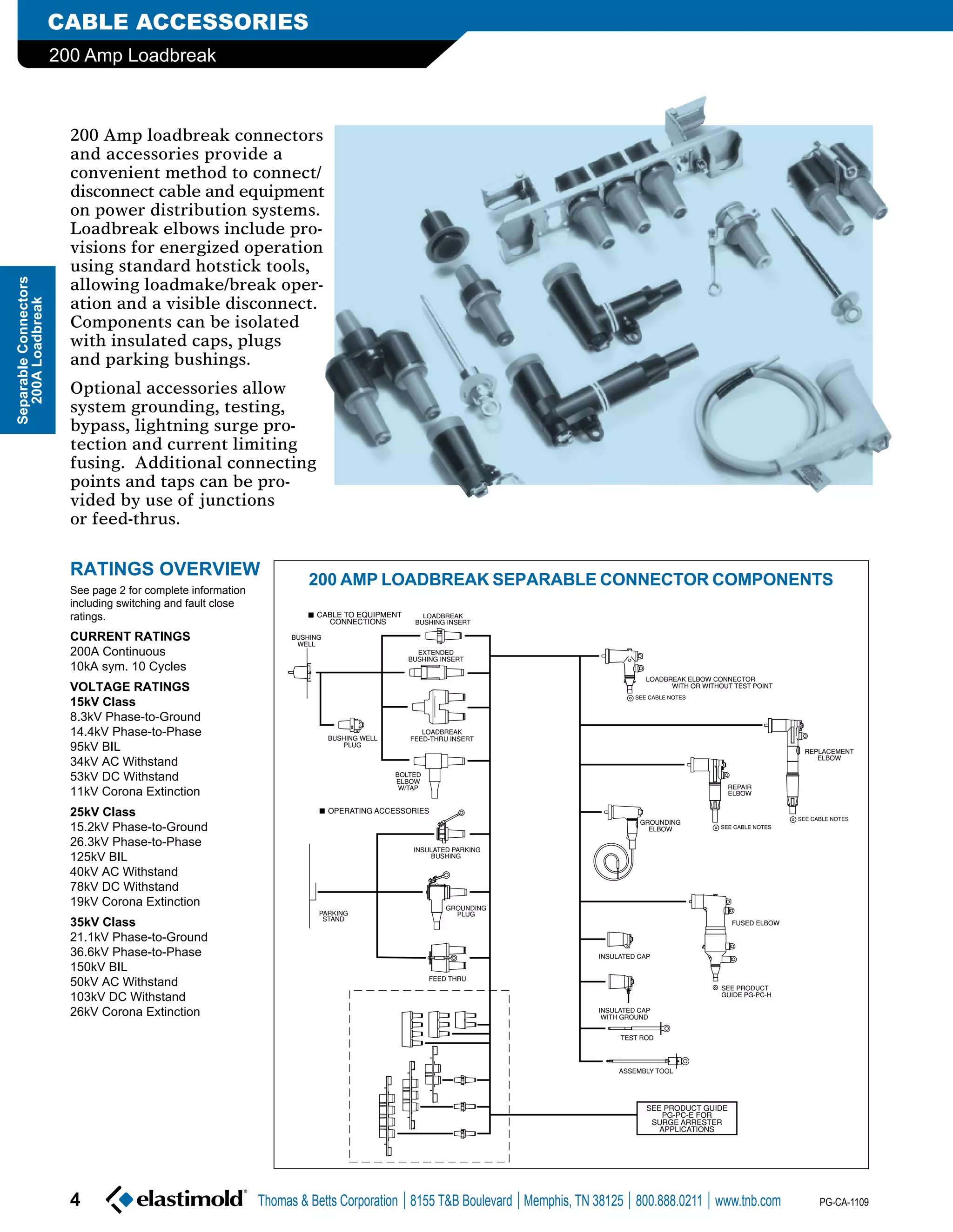 Elastimold Connectors Loadbreak & Deadbreak, Cable Joints & Cable ...