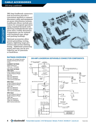 Elastimold Connectors Loadbreak & Deadbreak, Cable Joints & Cable ...