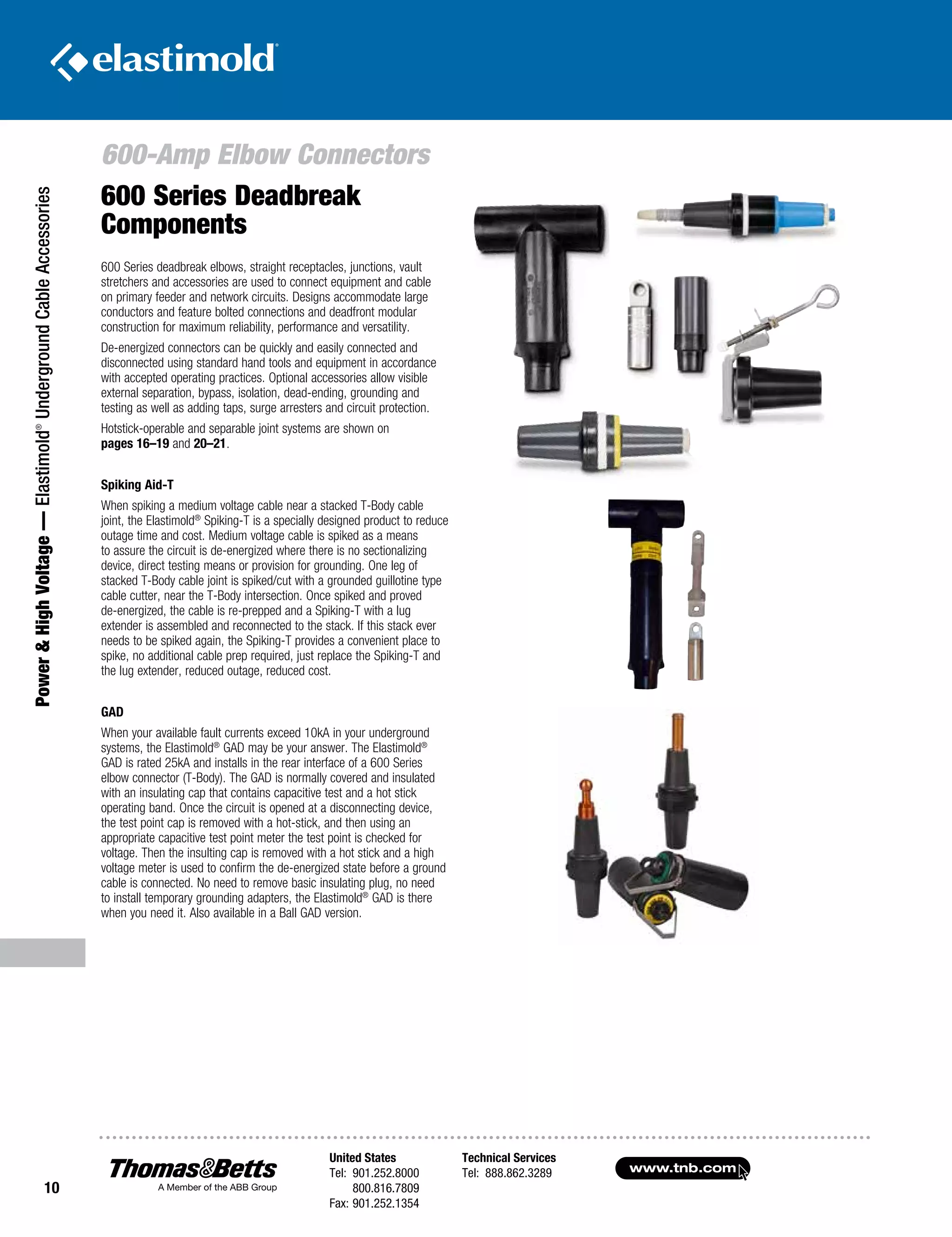 Elastimold Dead Break & Load Break Connectors & Elbows | PDF