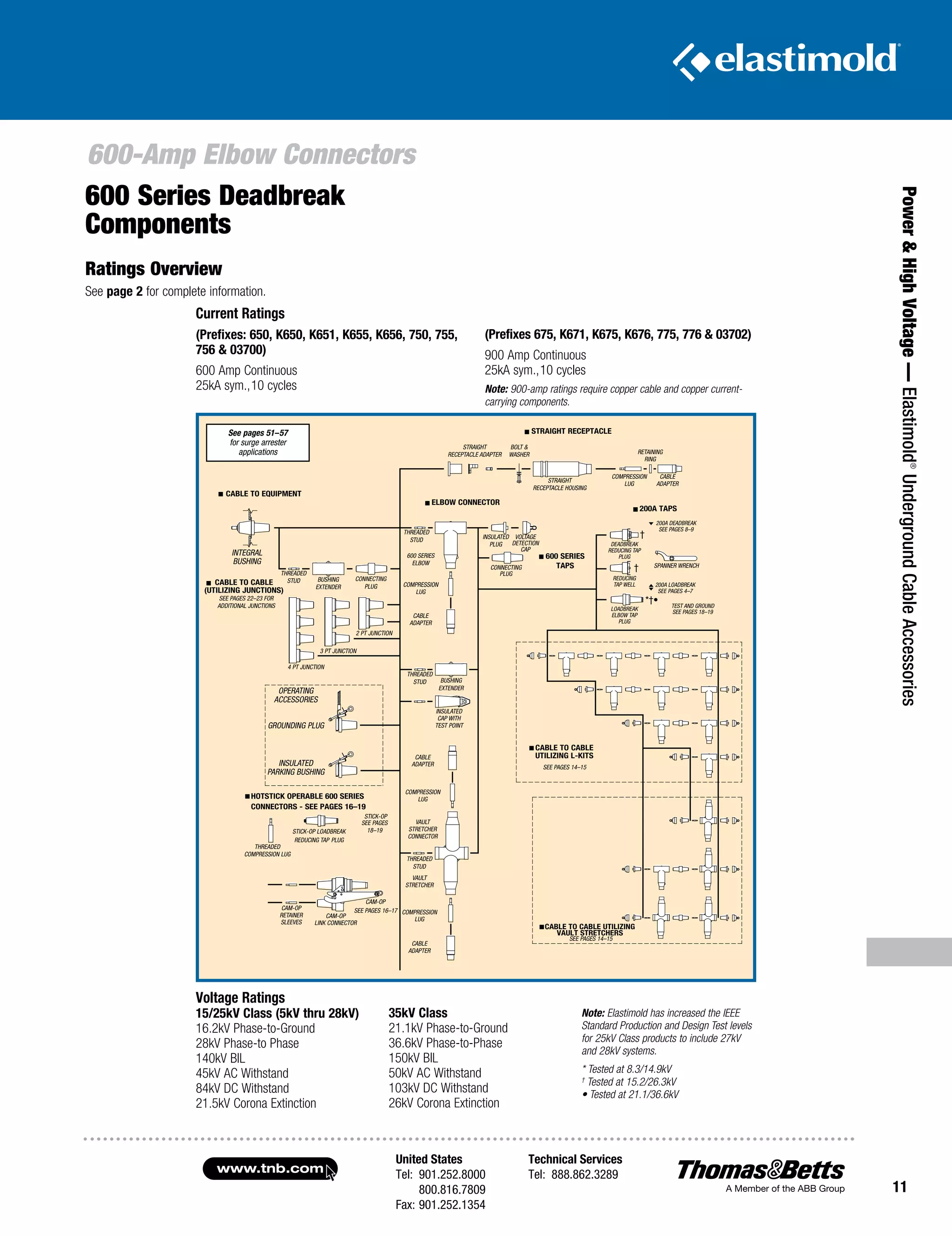 Elastimold Dead Break & Load Break Connectors & Elbows | PDF