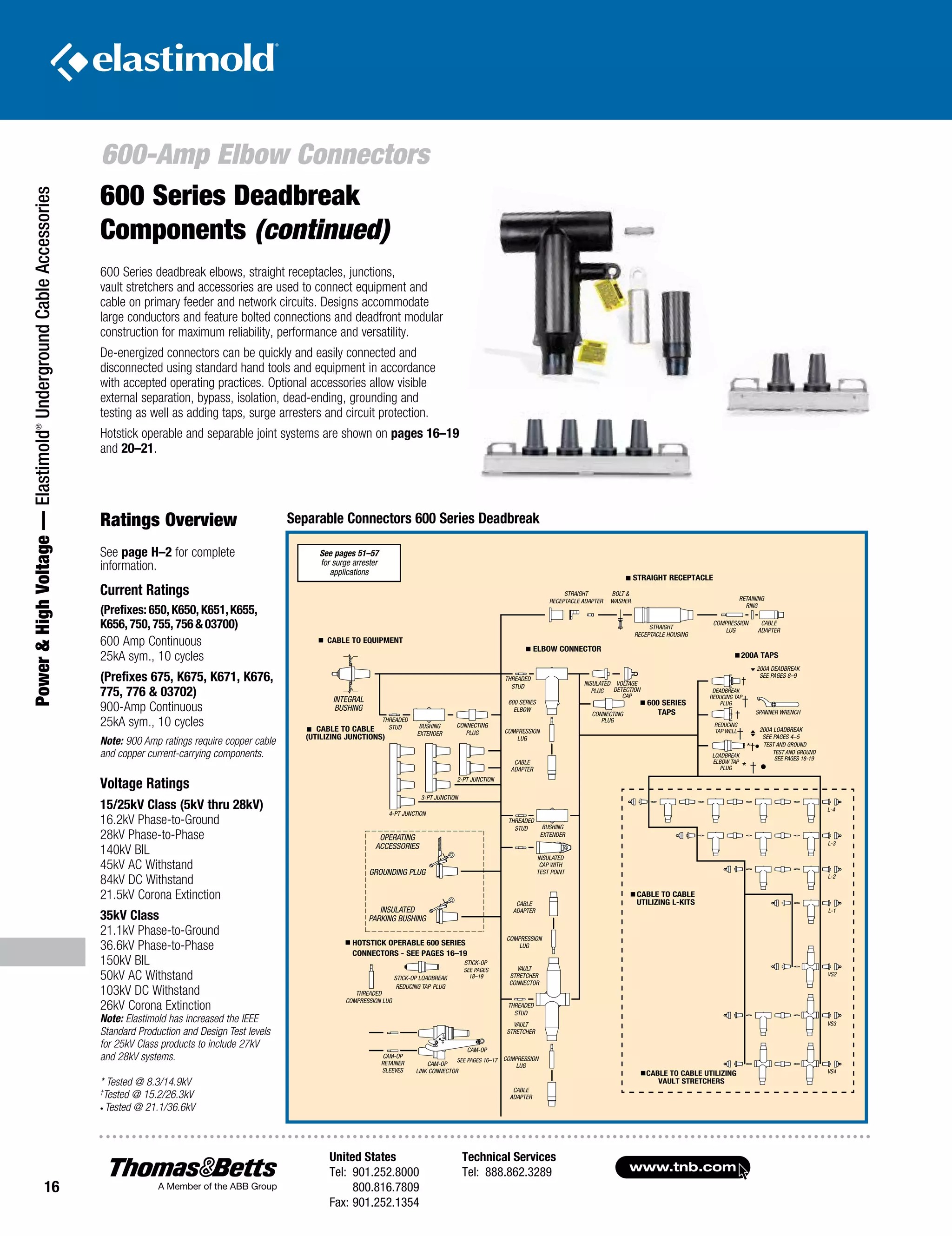 Elastimold Dead Break & Load Break Connectors & Elbows | PDF