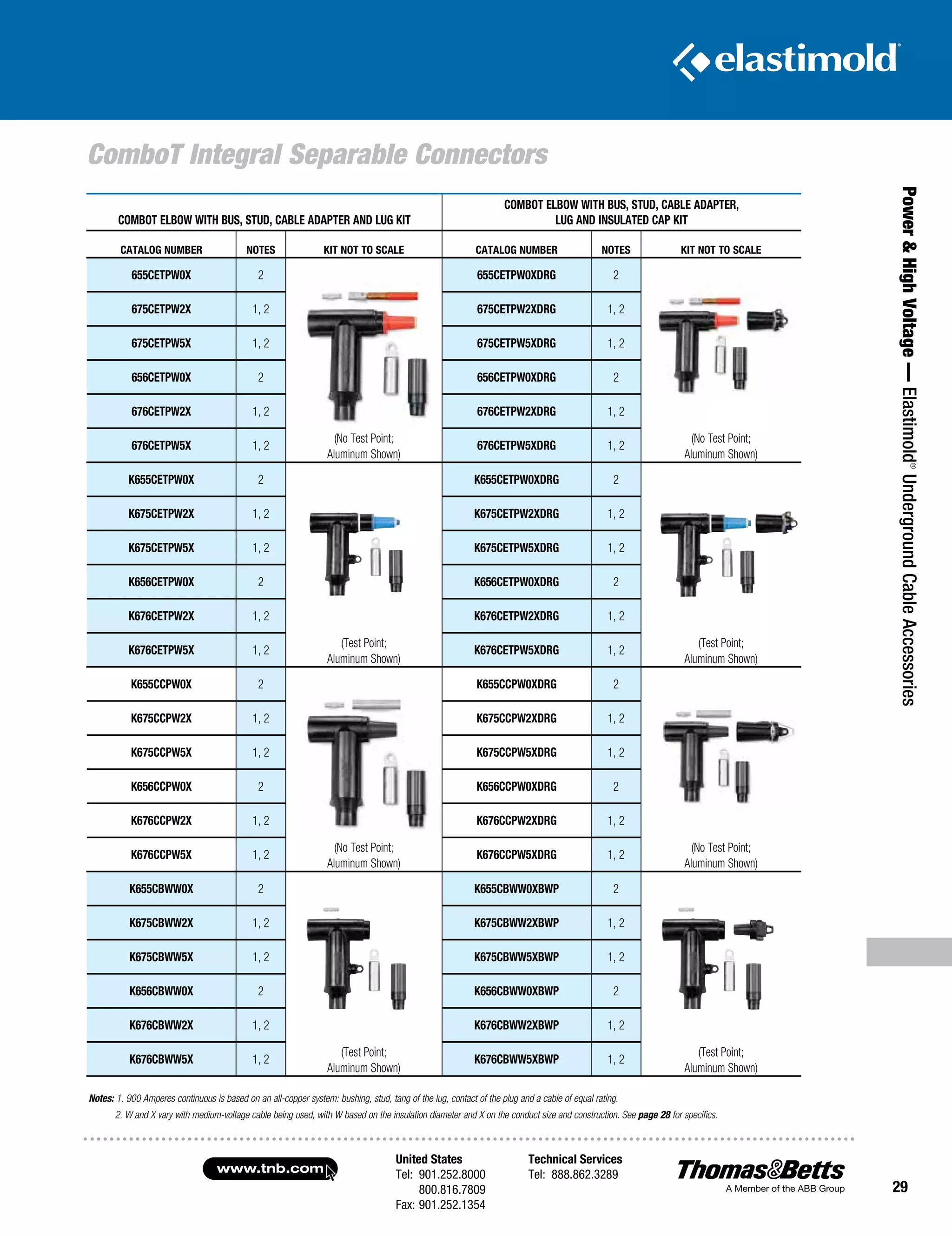 Elastimold Dead Break & Load Break Connectors & Elbows | PDF