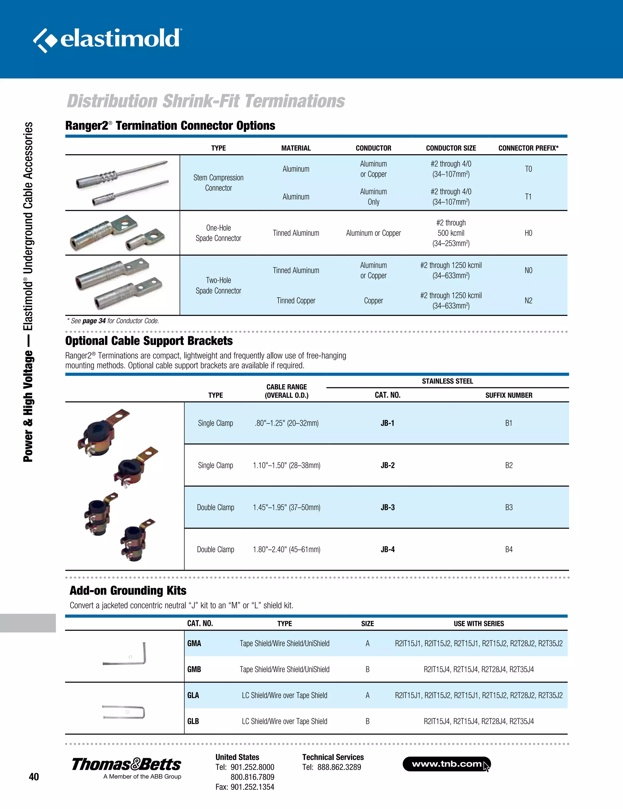Elastimold Dead Break & Load Break Connectors & Elbows | PDF