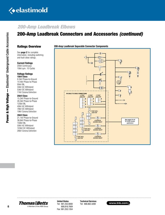 Elastimold Dead Break & Load Break Connectors & Elbows | PDF