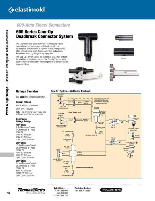 Elastimold Dead Break & Load Break Connectors & Elbows | PDF