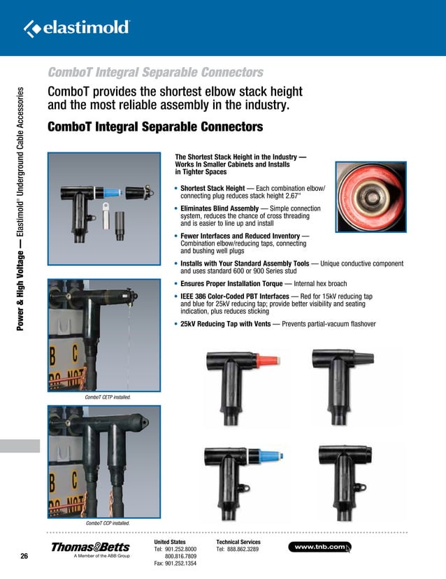 Elastimold Dead Break & Load Break Connectors & Elbows | PDF