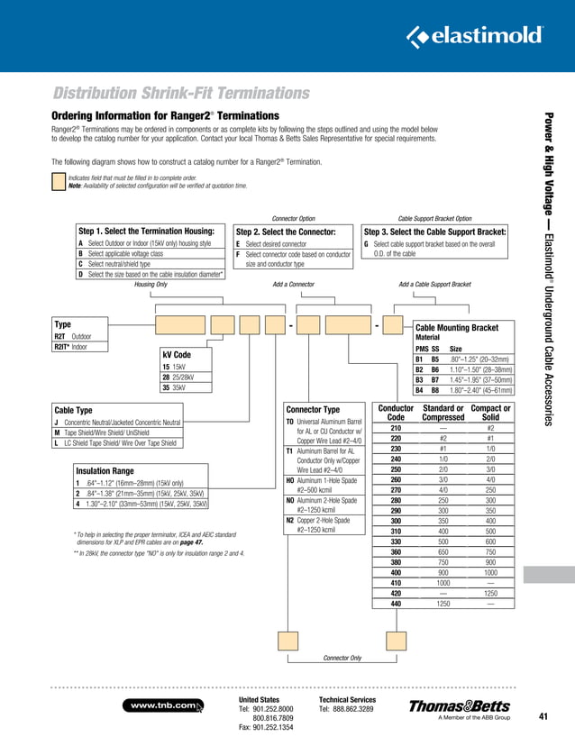 Elastimold Dead Break & Load Break Connectors & Elbows | PDF