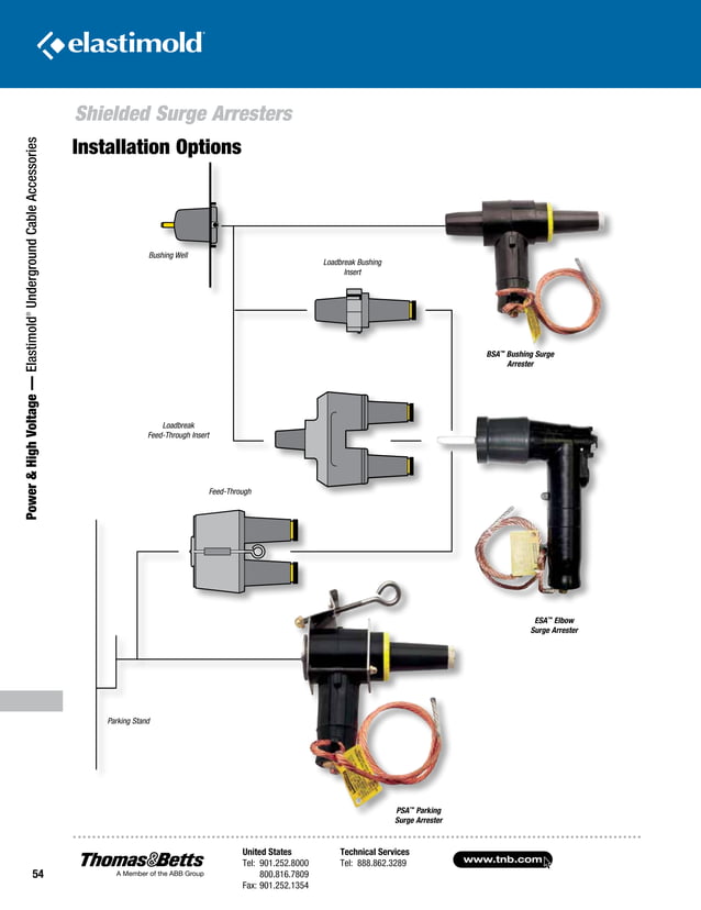 Elastimold Dead Break & Load Break Connectors & Elbows | PDF