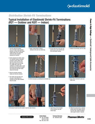 Elastimold - Cable Connectors, Joints, Terminations Catalogue | PDF ...