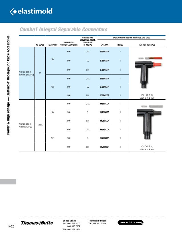 Elastimold - Cable Connectors, Joints, Terminations Catalogue