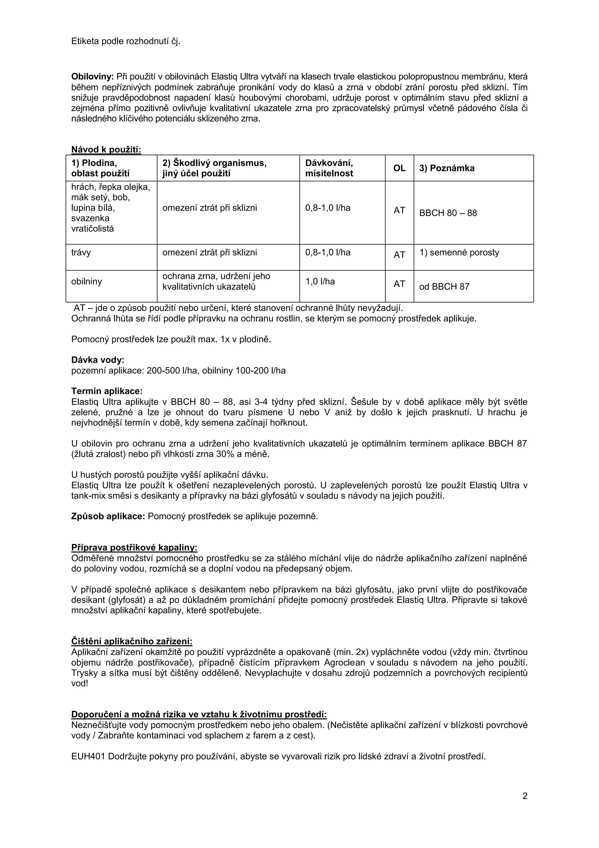 Elastiq ultra label | PDF