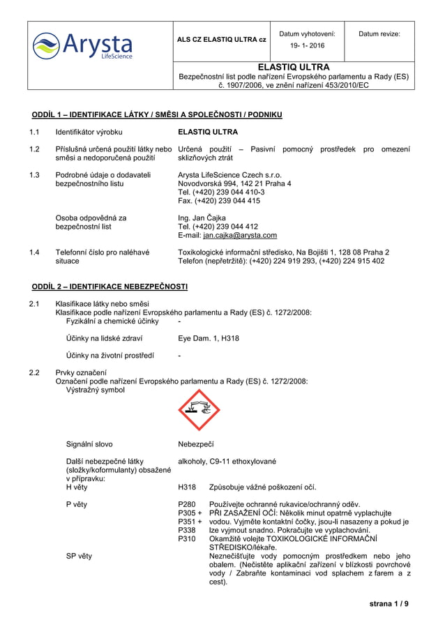 Elastiq ultra msds | PDF
