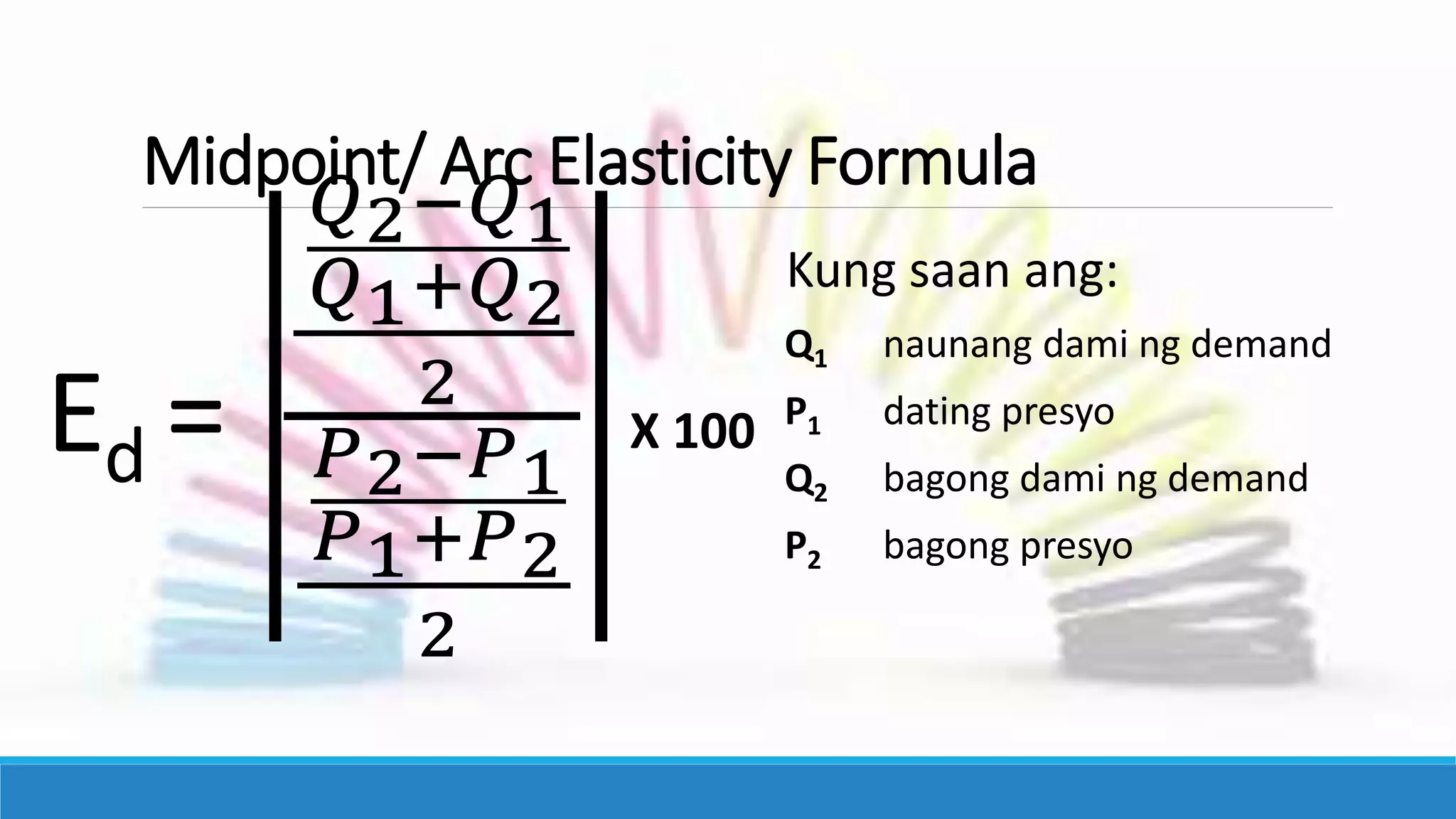 Elastisidad ng demand | PPTX