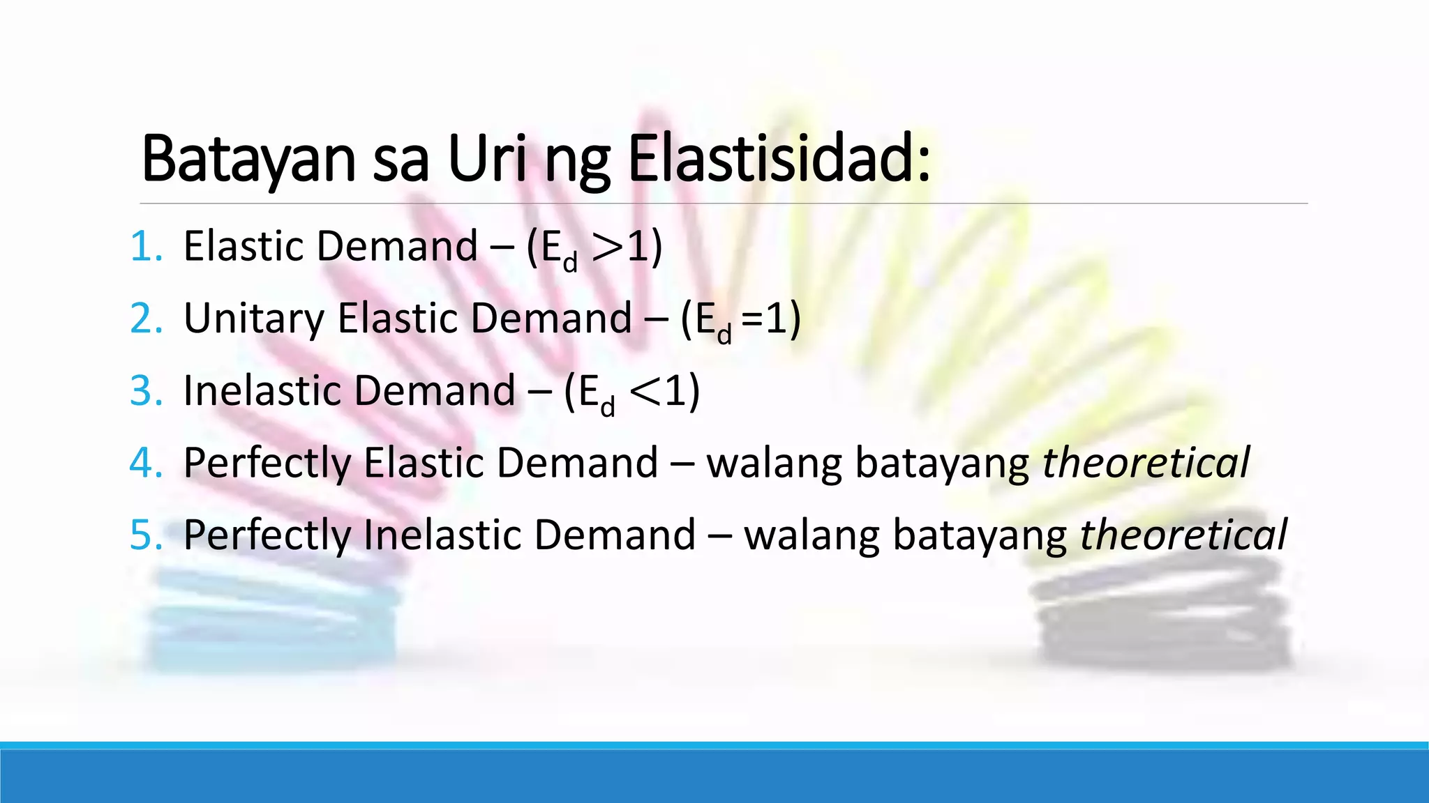 Elastisidad ng demand | PPTX