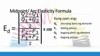 Elastisidad ng demand | PPTX