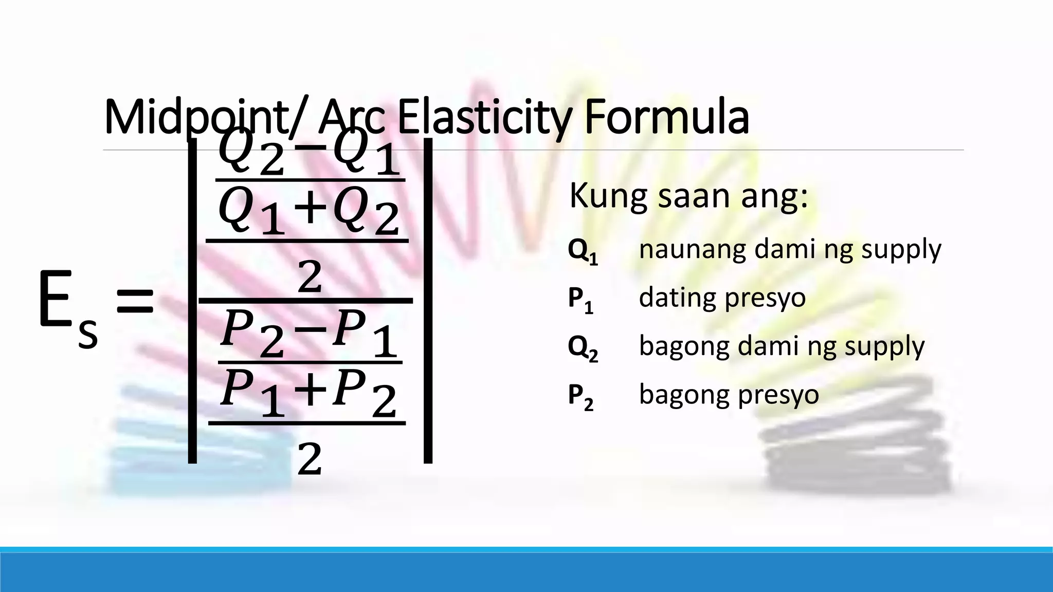 Elastisidad ng supply | PPTX