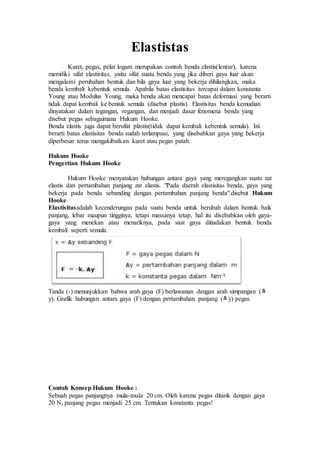 Elastisitas | PDF