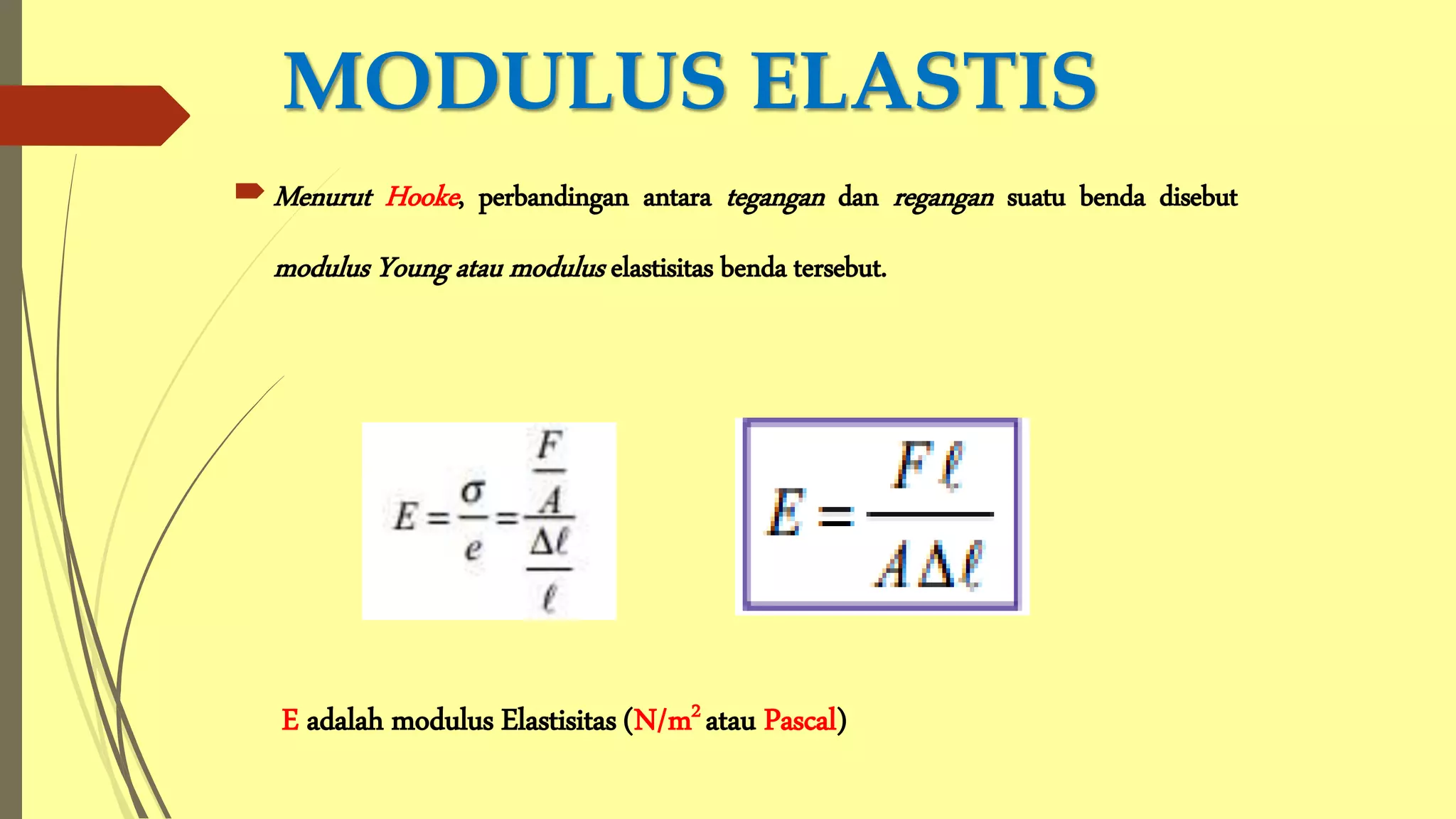 Elastisitas dan hukum hooke | PPTX